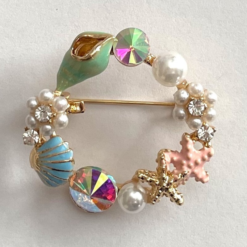 Seashell Brooch - Etsy