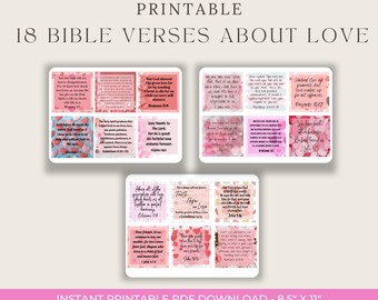 Printable Easter Bible Verse Cards Instant Download 18 Printable Memory ...