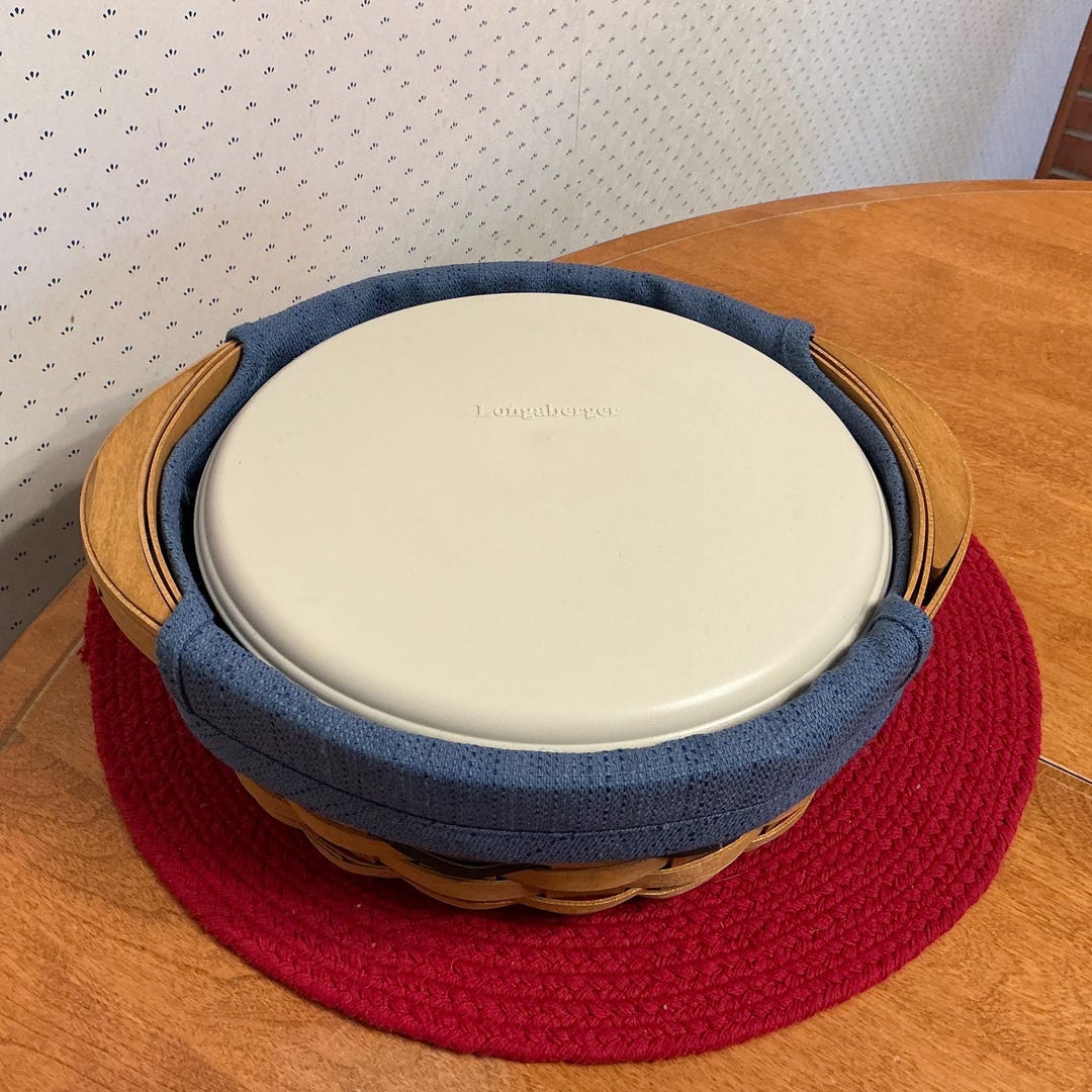 Longaberger round Serving Basket - Etsy