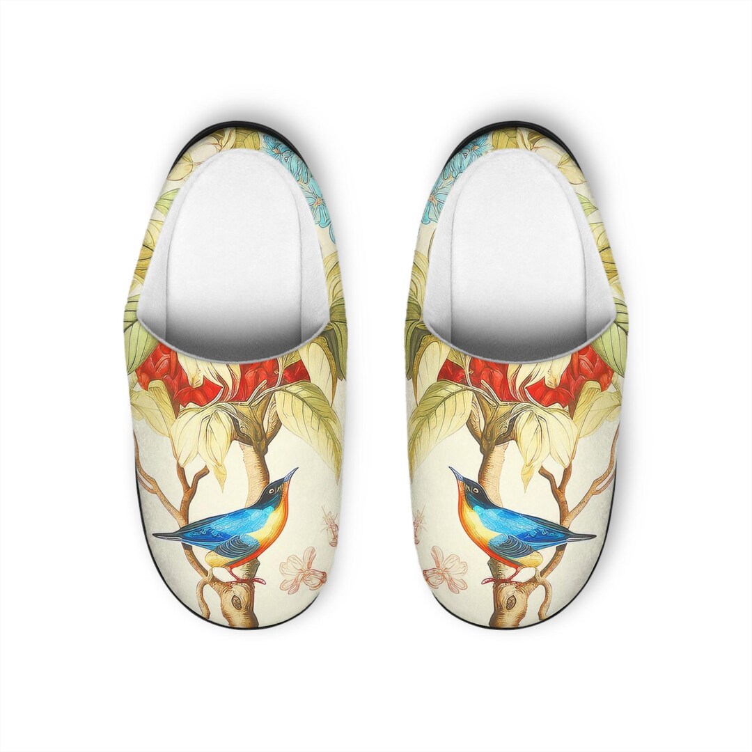 Slipper Shoes, Colorful Boho Design Indoor Slippers Women's House ...