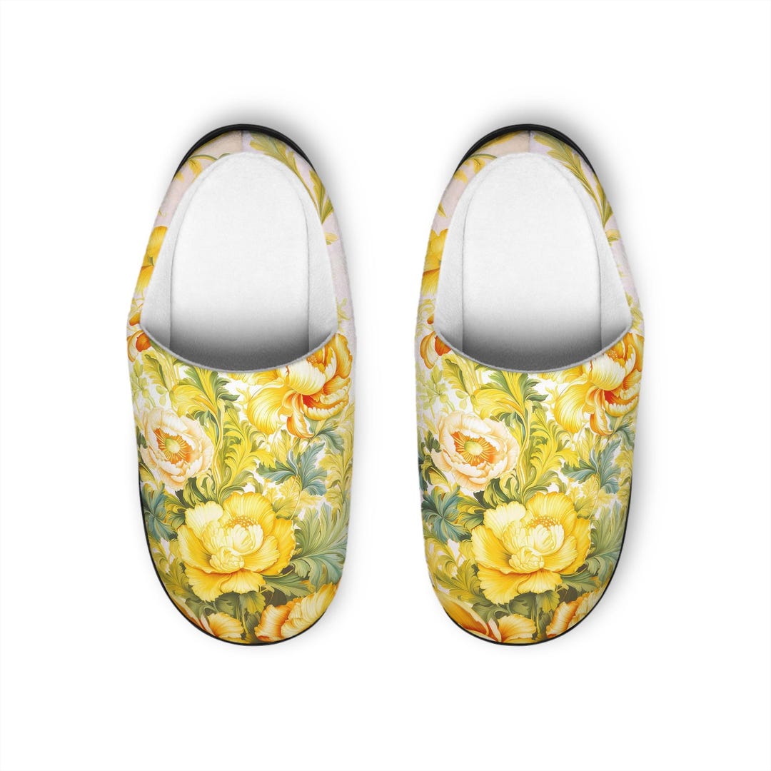 Boho Women's Slippers, Indoor Footwear With Bohemian Design, Cozy House ...