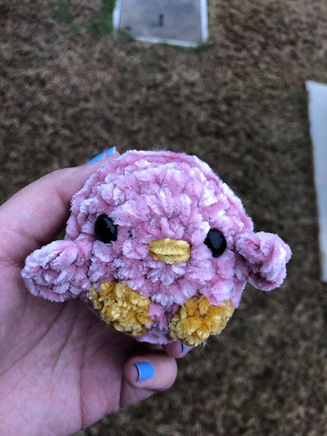 Mini Macaroon Baby Chick: Handmade Crochet Amigurumi Stuffed Animal - Etsy