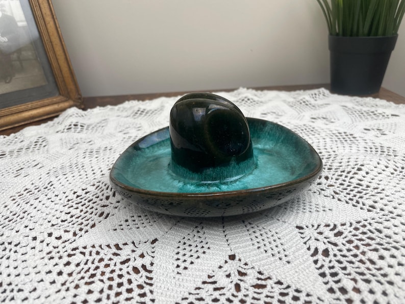 Drip Glaze Pottery Cowboy Hat/ashtray, Mcmaster Pottery Canada, Western ...