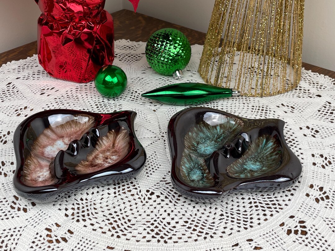 Vintage Glazed Ceramic Ashtrays. Mid Century, Retro Decor, 1960s. - Etsy