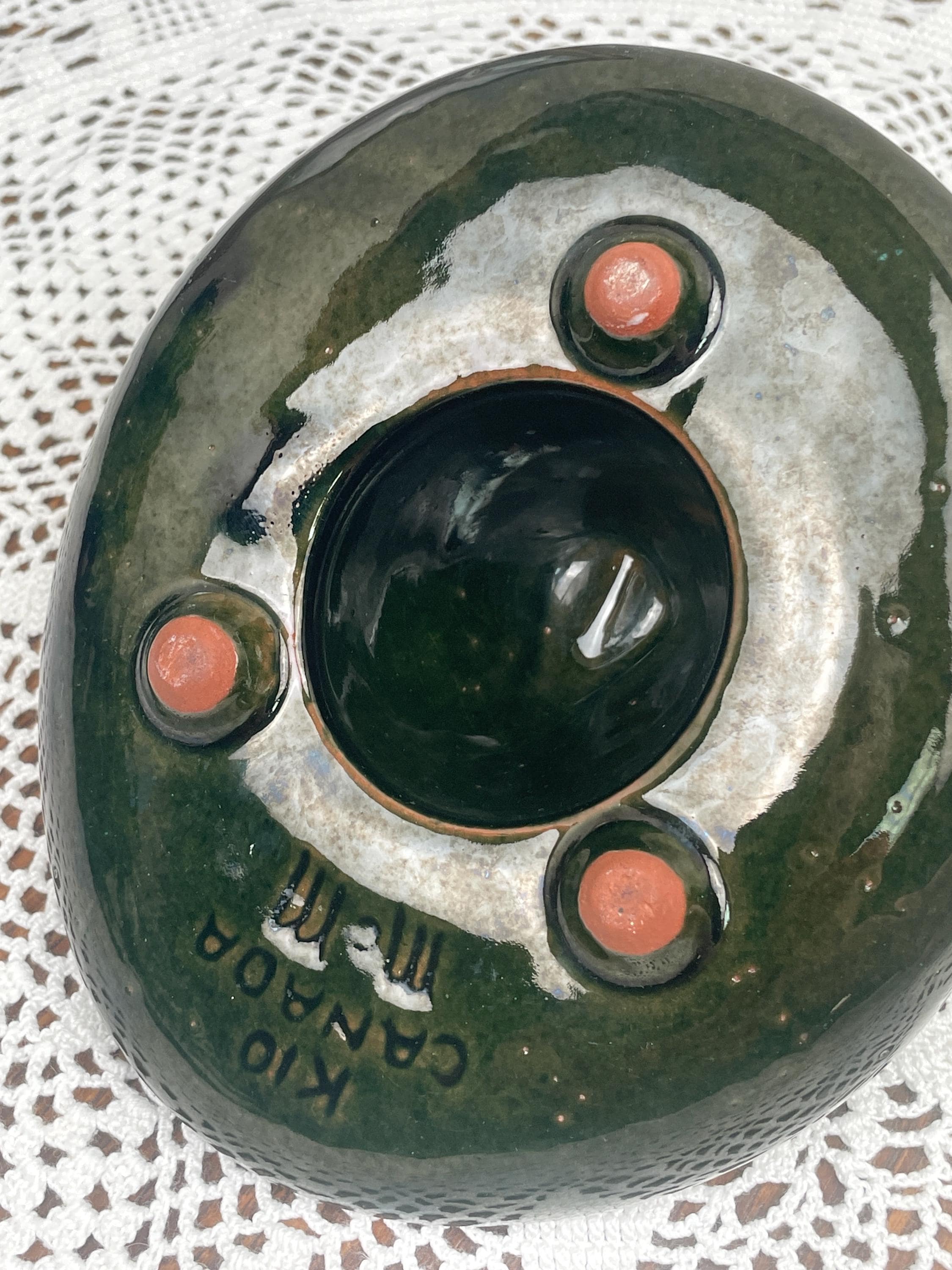 Drip Glaze Pottery Cowboy Hat Trinket Dish, Mcmaster Pottery Canada ...