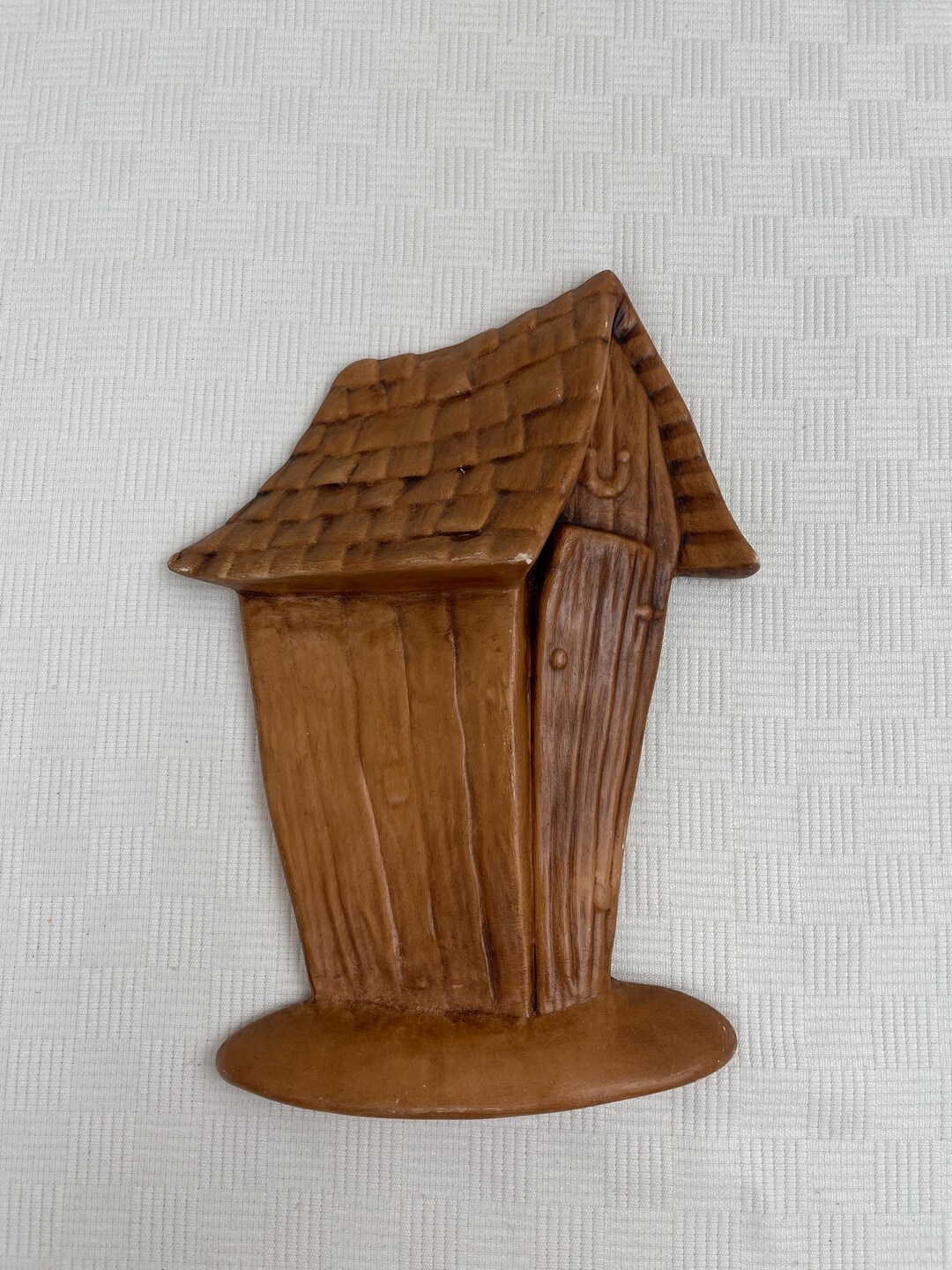 Vintage Arnels Ceramic Outhouse Wall Hanging, Hand-painted Wall Art ...