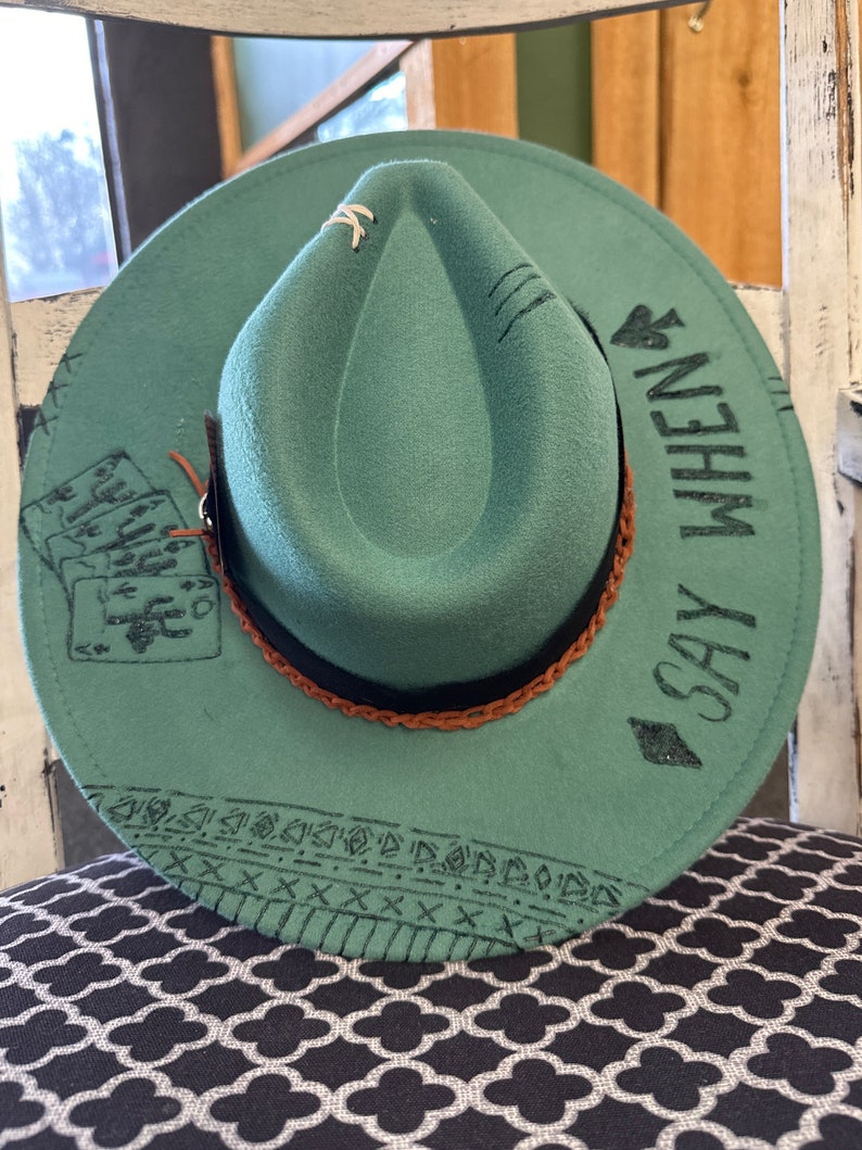Custom Burned Hat the Doc Holliday - Etsy