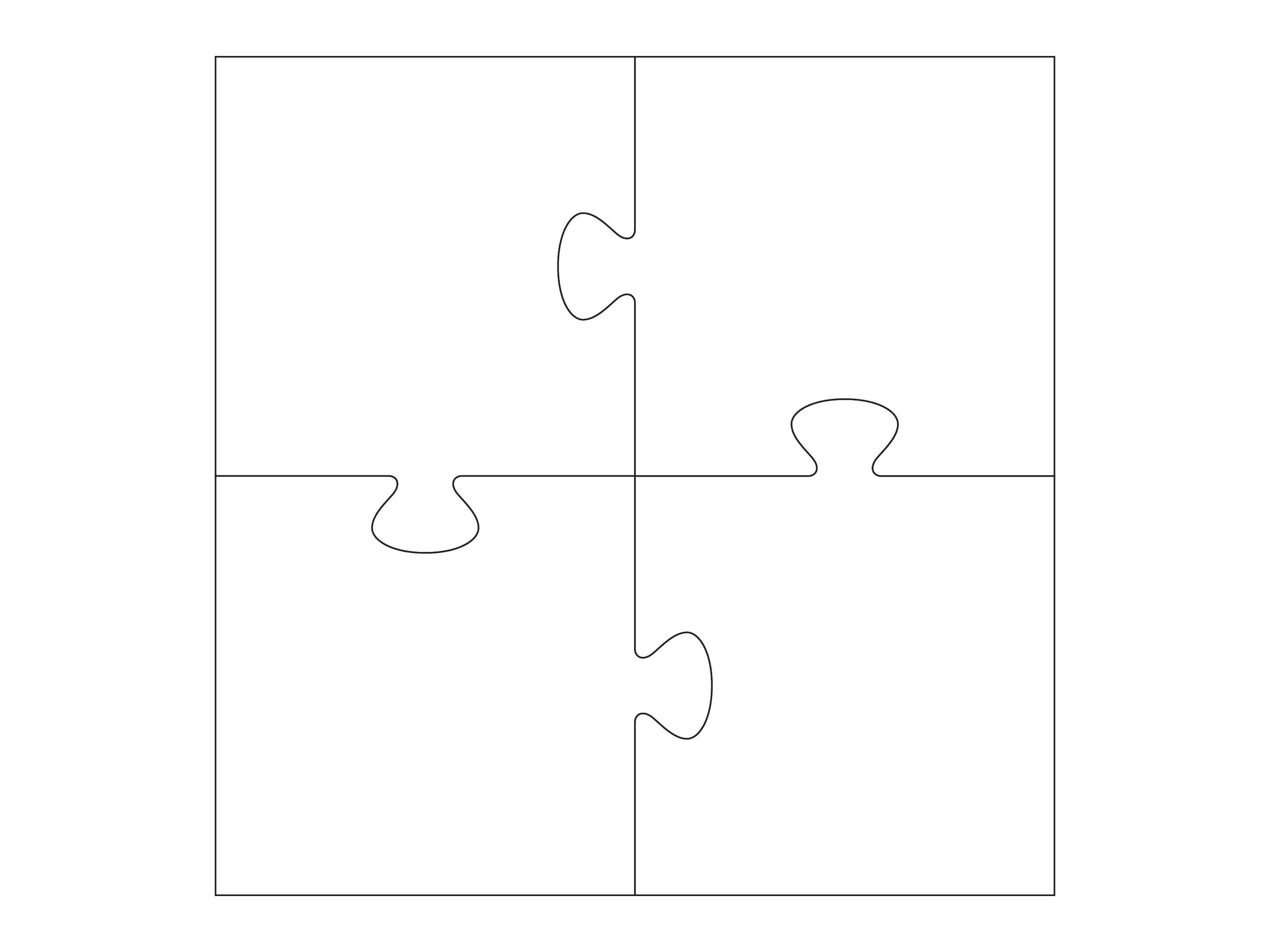 Puzzle Piece Template - Etsy