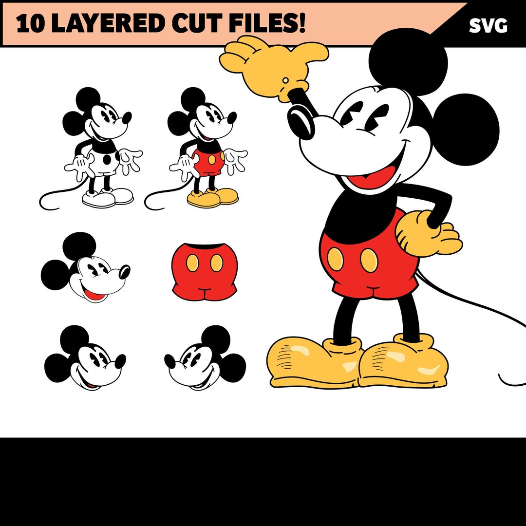 Steamboat Willie SVG, Instant Download, Cricut SVG, Silhouette Download ...