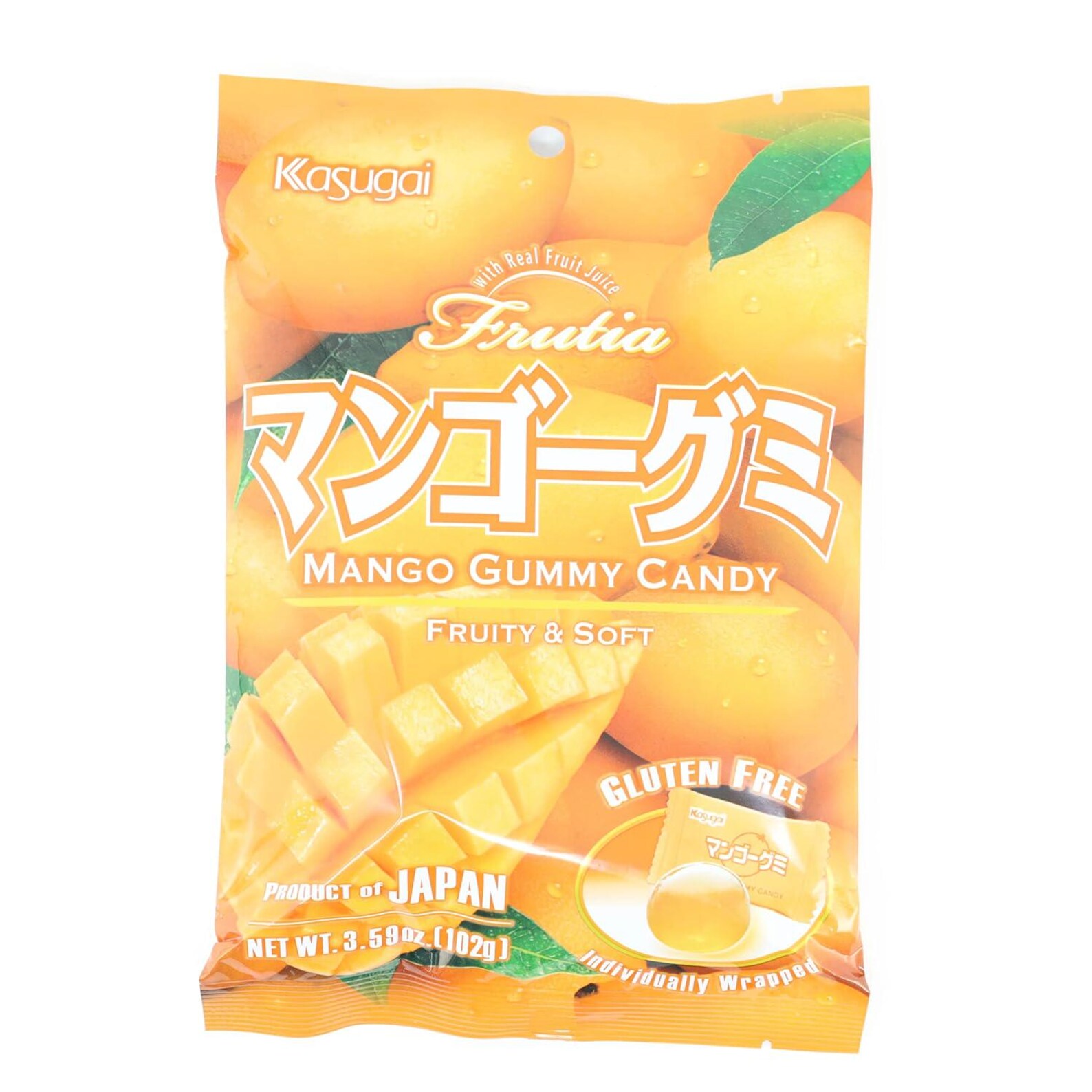 Delicious Gummy, Kasugai Mango Gummy Candy, Fruity and Soft, Frutia ...