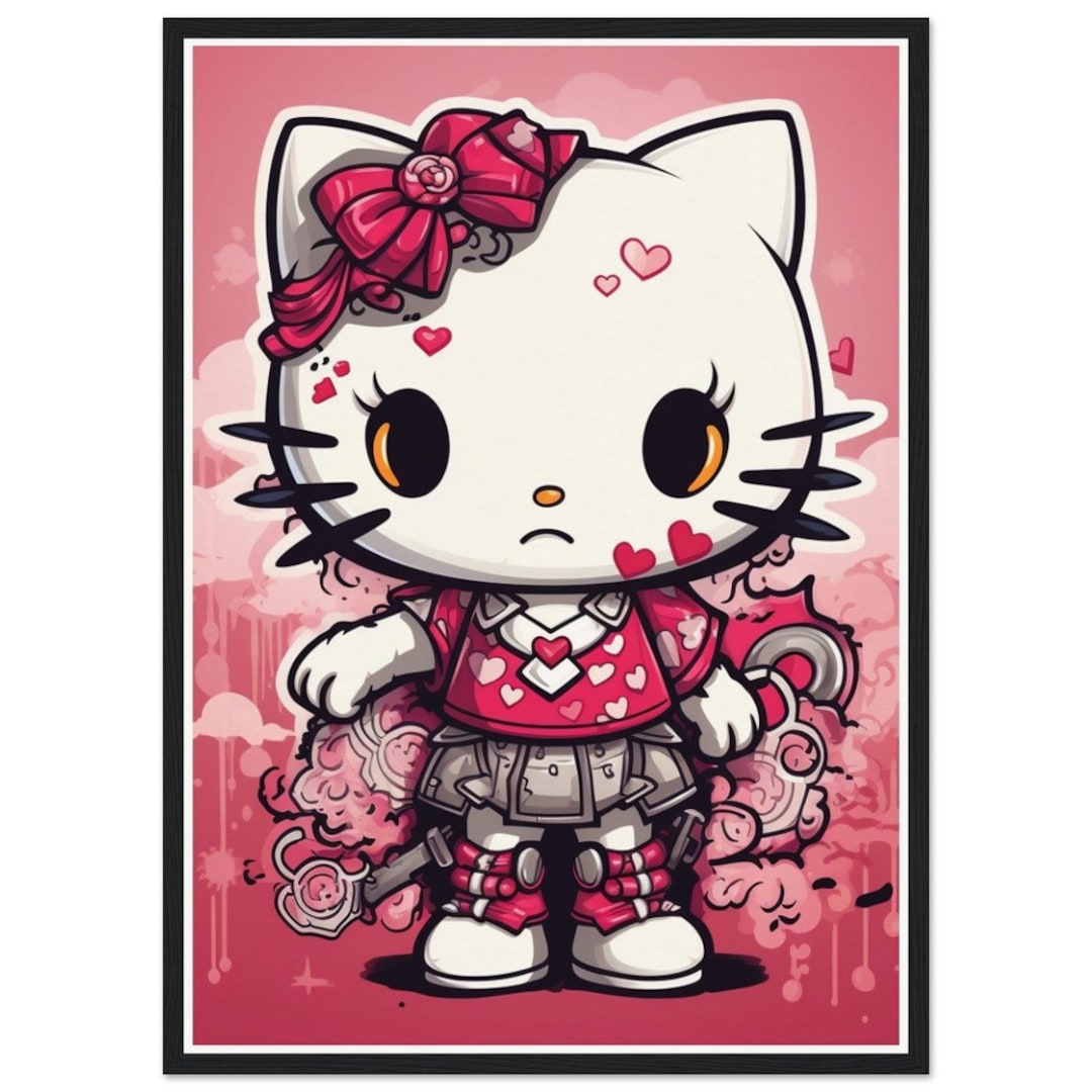 Punk Rock Pink Hello Kitty Limited Time - Etsy