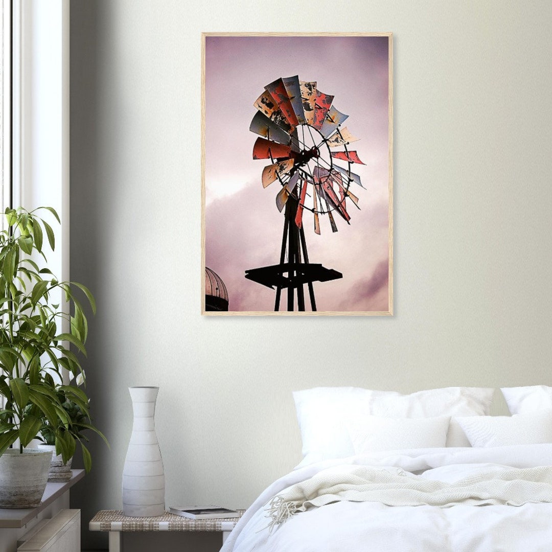 Large Windmill Poster - Etsy