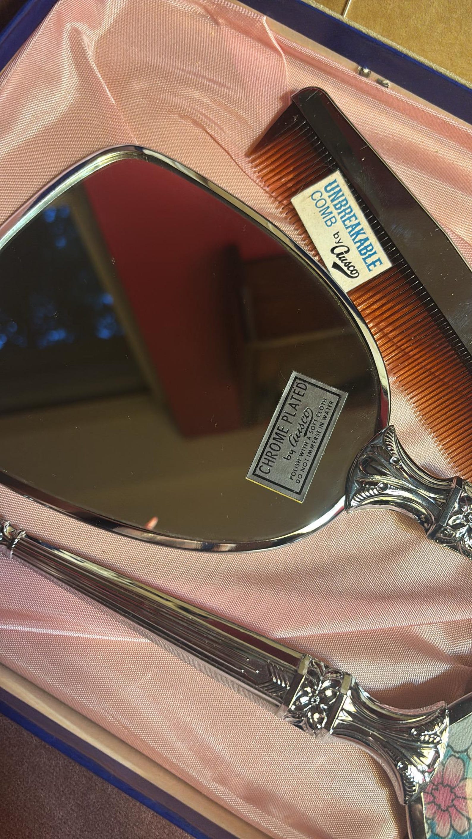 Vintage 1960’s/1970’s Ausco Chrome Plated Vanity 5 Piece Set in ...