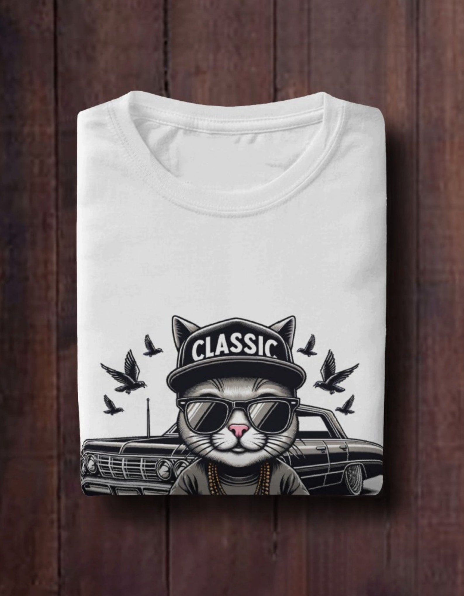 Classic Bella Canvas 3001,classic Car,cat Tshirt,cat Lover,vintage,cool ...