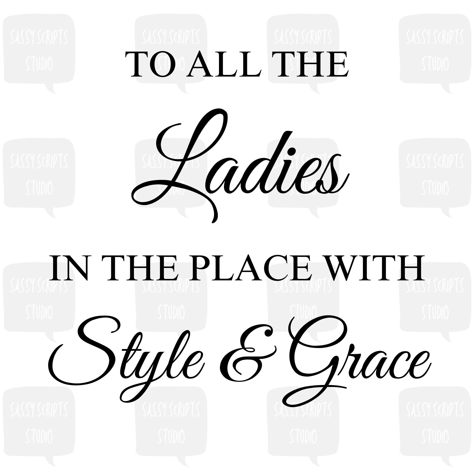 Stylish & Graceful Ladies SVG, Hip-hop Quote Art, Rap Lyric Design, DIY ...