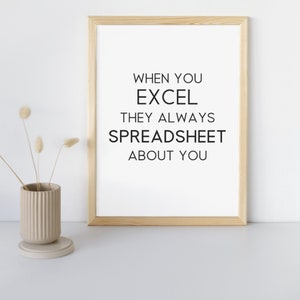 Excel & Spreadsheet SVG, Office Humor Design, Funny Work Quote ...