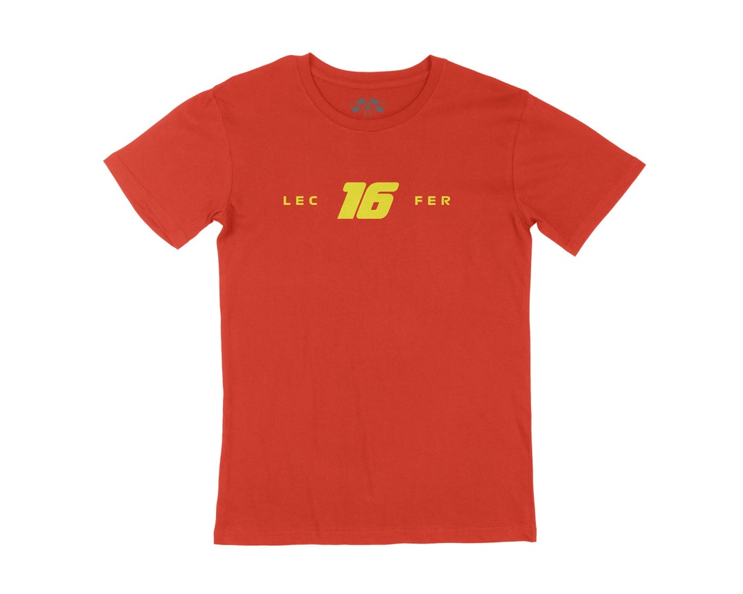 Charles Leclerc F1 Driver Tee - LEC 16 FER - Ferrari F1 Team - Formula ...