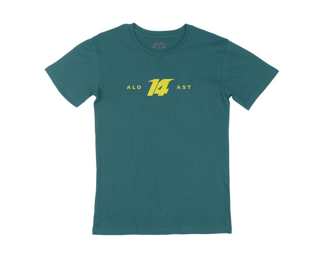 Fernando Alonso F1 Driver Tee - ALO 14 AST - Aston Martin F1 Team ...