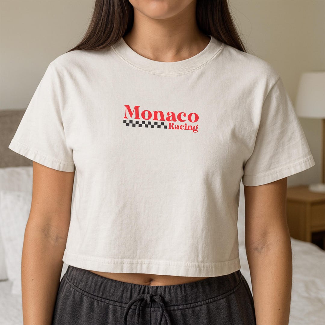 Crop Tee F1 Monaco Racing - Formula 1 - Etsy