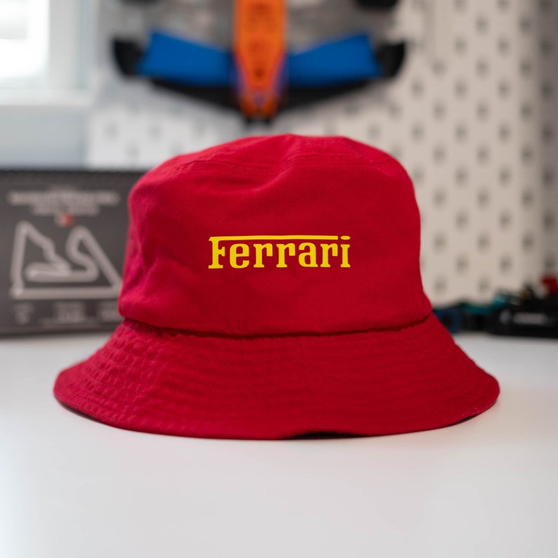 Ferrari F1 Bucket Hat Red Ferrari F1 Team Unisex Cap Charles Leclerc ...