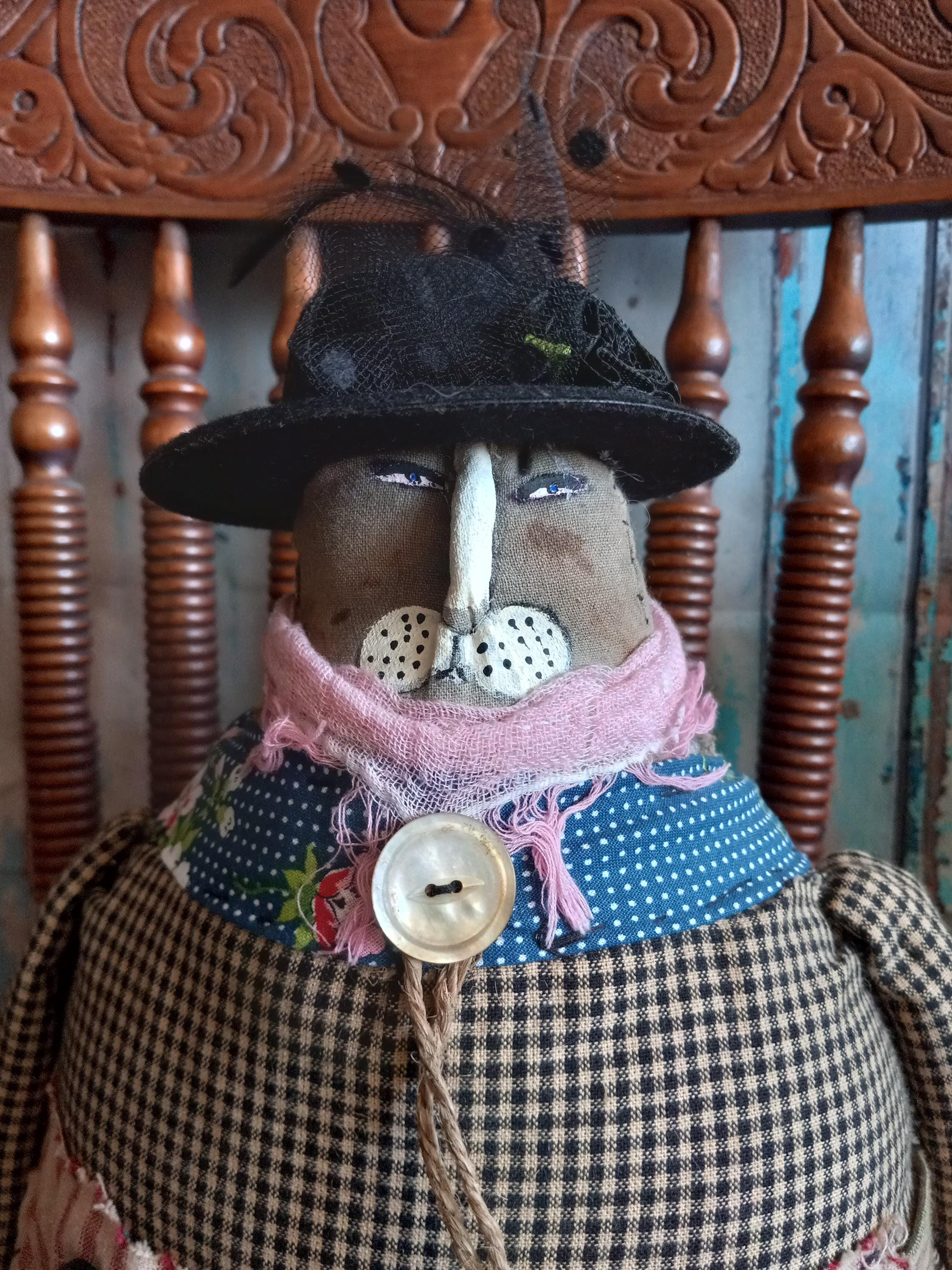 Handmade Primitive Cat Doll..."mrs. Kitty Kat" - Etsy