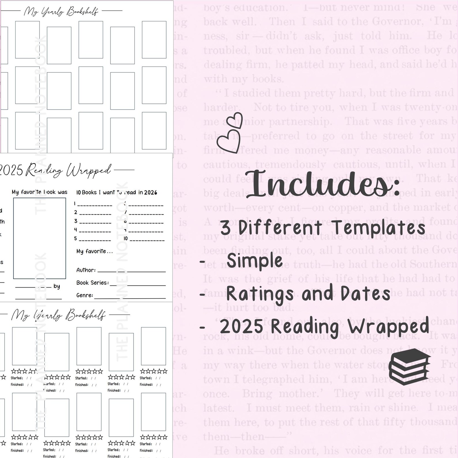 2025 Reading Tracker, Reading Tracker, 2025 Reading List, Reading List ...