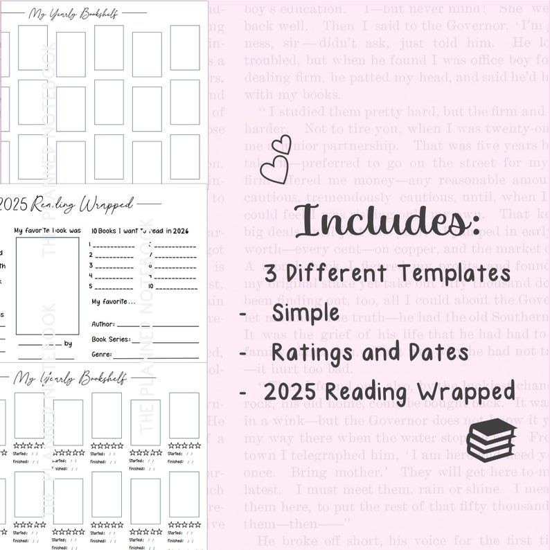 2025 Reading Tracker, Reading Tracker, 2025 Reading List, Reading List ...