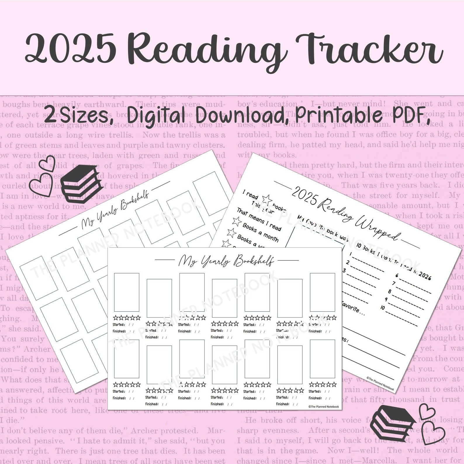 2025 Reading Tracker, Reading Tracker, 2025 Reading List, Reading List ...
