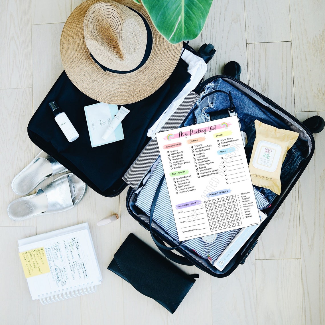 Printable Kids Winter Packing List, Kids Travel Packing List, Child ...