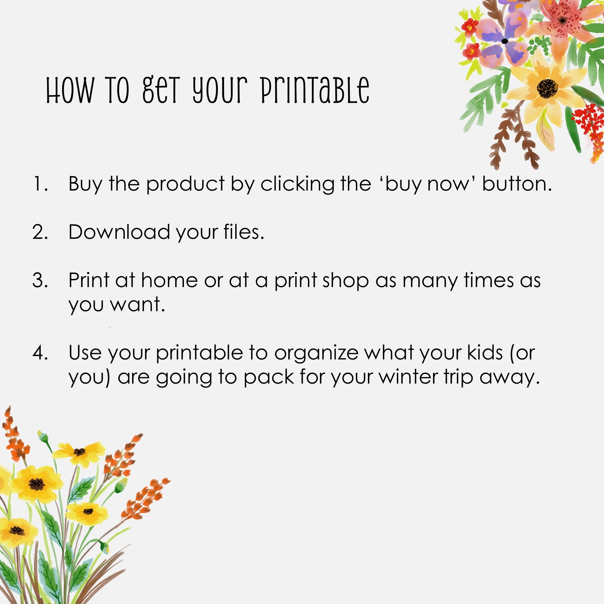 Printable Kids Summer Packing List, Kids Travel Packing List, Kids ...