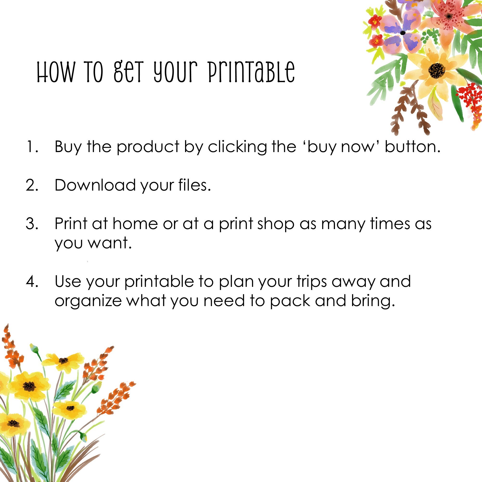 Printable Travel Packing List, Rainbow Travel Packing List, Packing ...