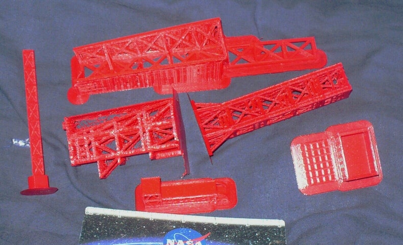 Custom 3D Printed 1/110 NASA Launch Complex 14 Umbilical Tower for the ...