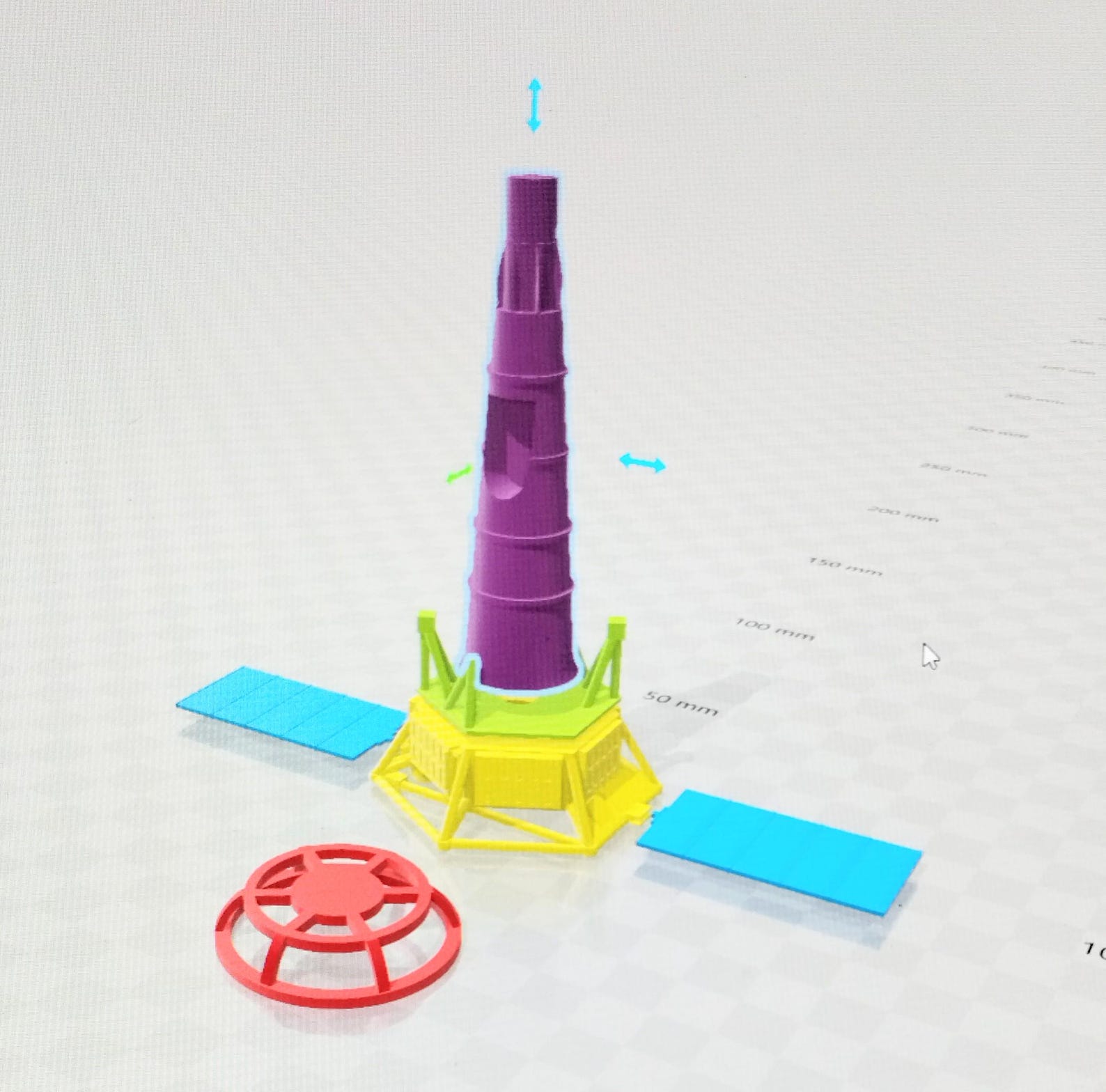 Custom Designed 1/32 NASA Ranger 7 Lunar Spacecraft 60th Anniversary 8 ...