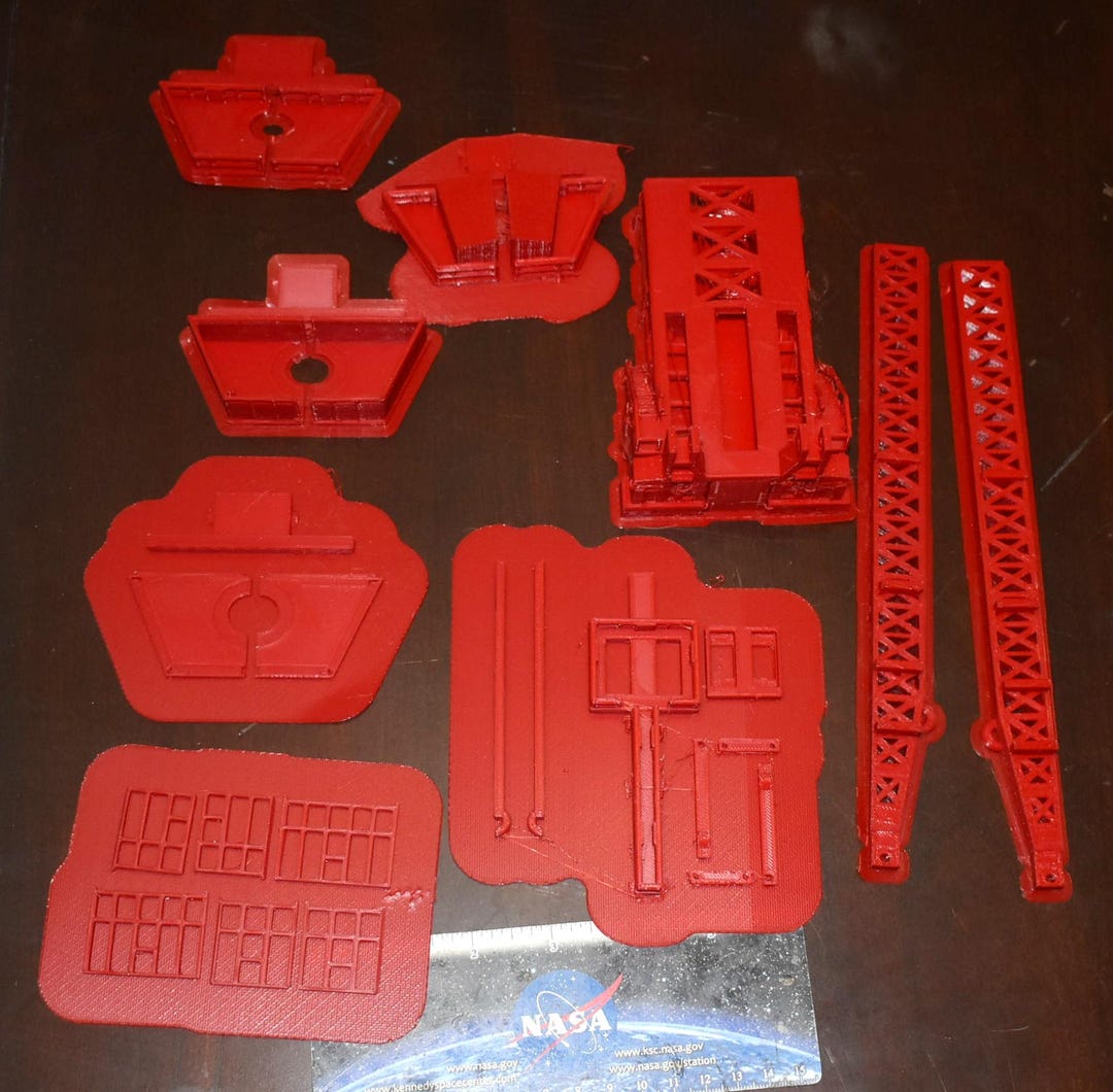 1/144 Launch Complex 5/6 Mercury Redstone Service Tower 30 Piece Model ...