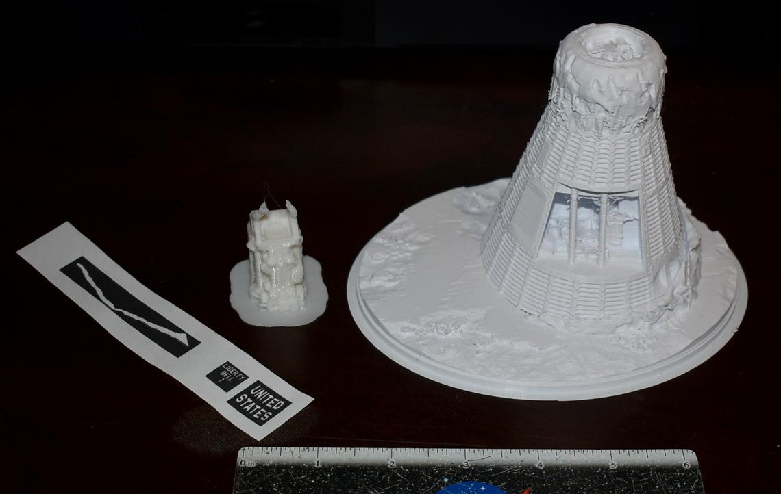 Custom 1/24 Gus Grissom Mercury Capsule Liberty Bell 7 Recovery With ...