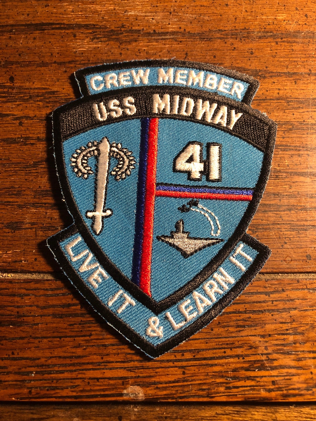 USS Midway Crew Member Patch Live It & Learn It - Etsy