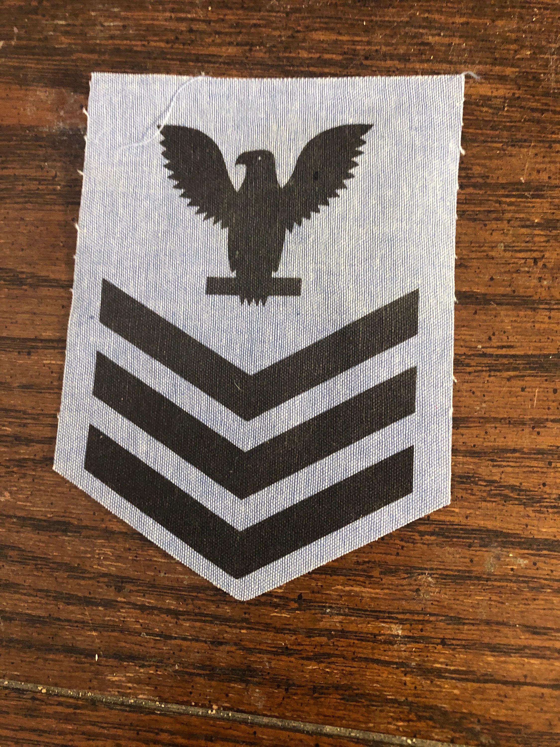 US Navy Petty Officer First Class Eagle and 3 Chevron Patch 1 - Etsy