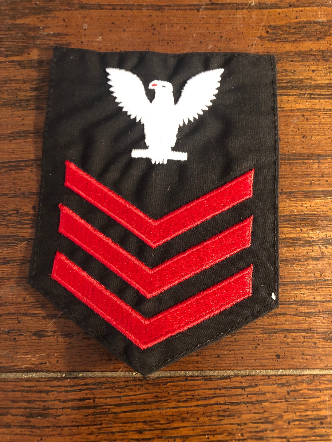 United States Navy E-6 First Class Embroidered Decal RED - Etsy