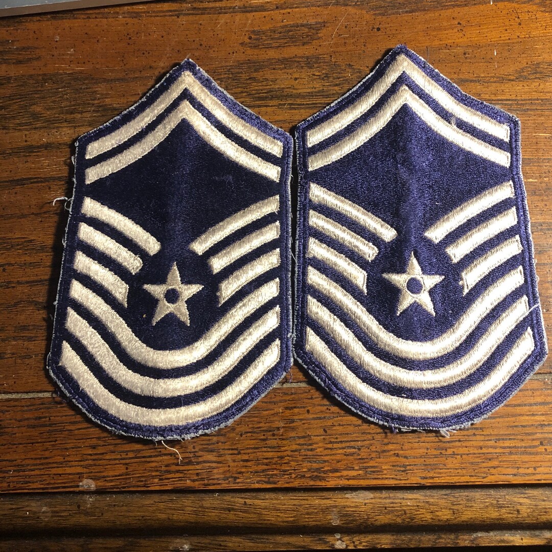 United States Air Force Chief Master Sargent Patches- One Set - Etsy