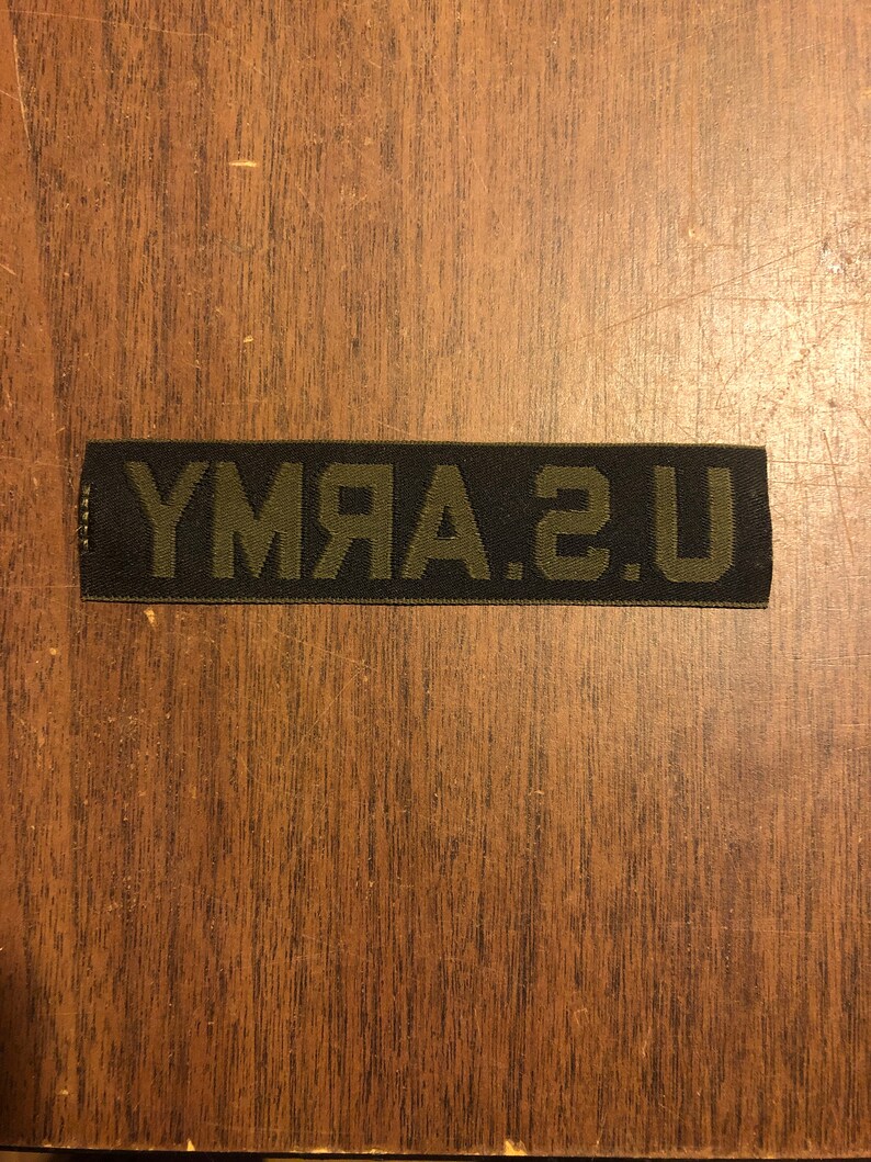 US Army Name Tag Patch - Etsy