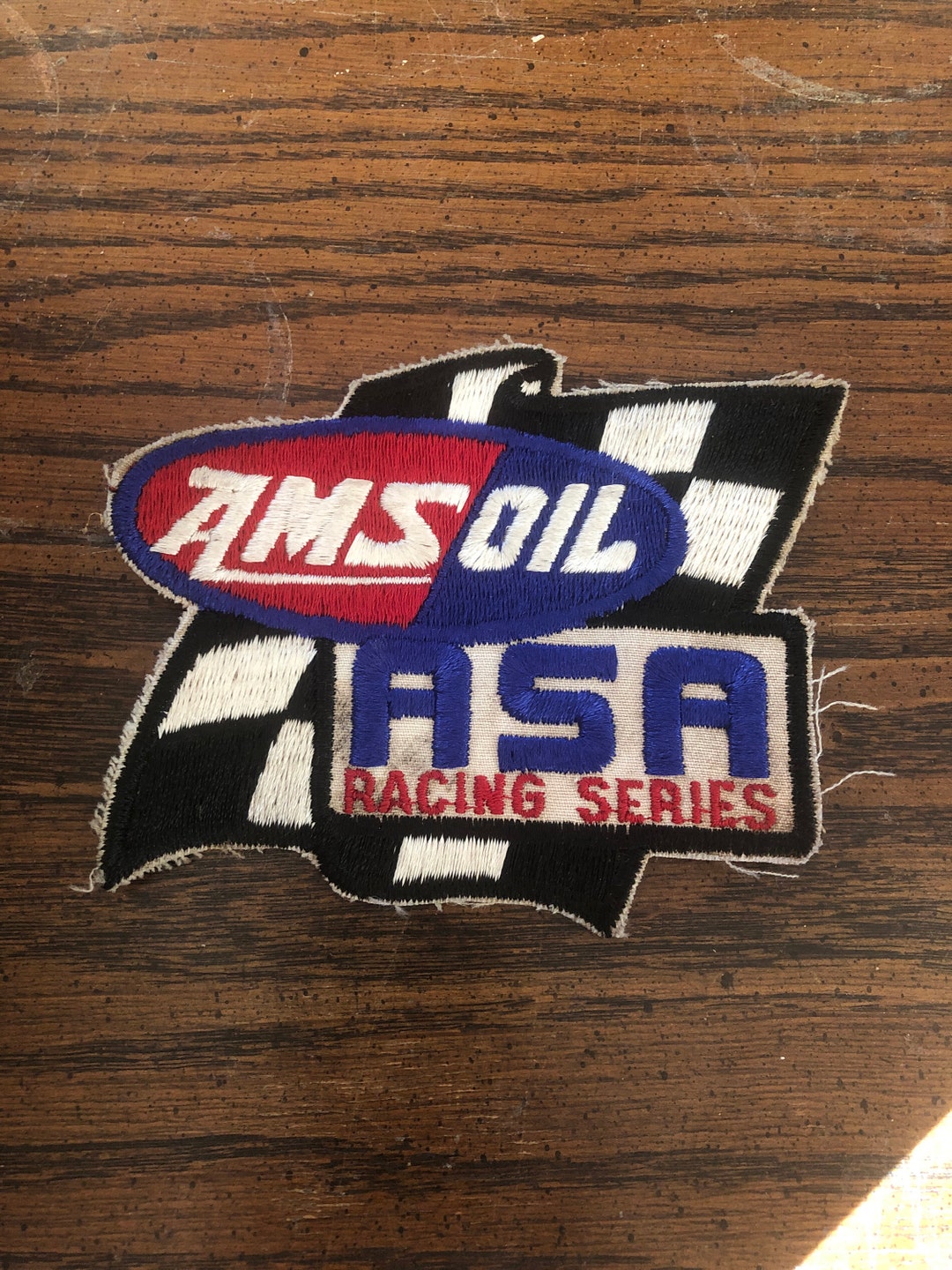 1980's Amsoil ASA Racing Series Black & White Flag Patch - Etsy