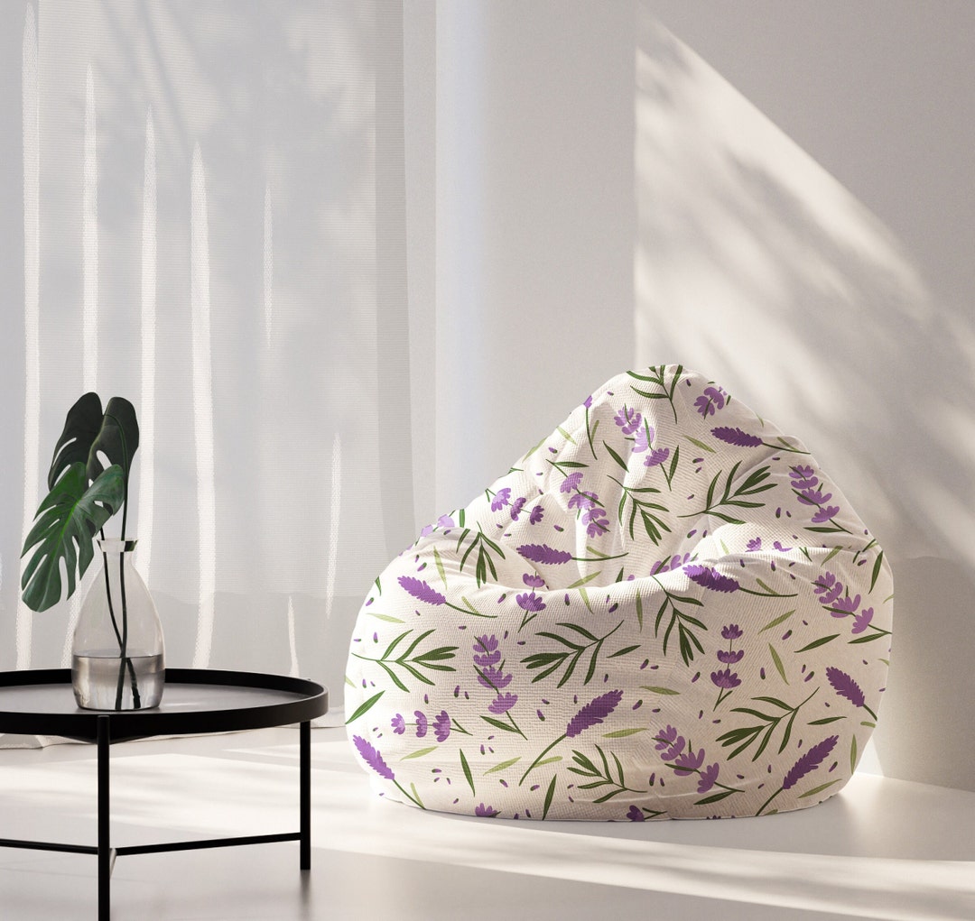 Botanical Bean Bag Chair Floral Art Gift Baby Nursery Decor Modern ...