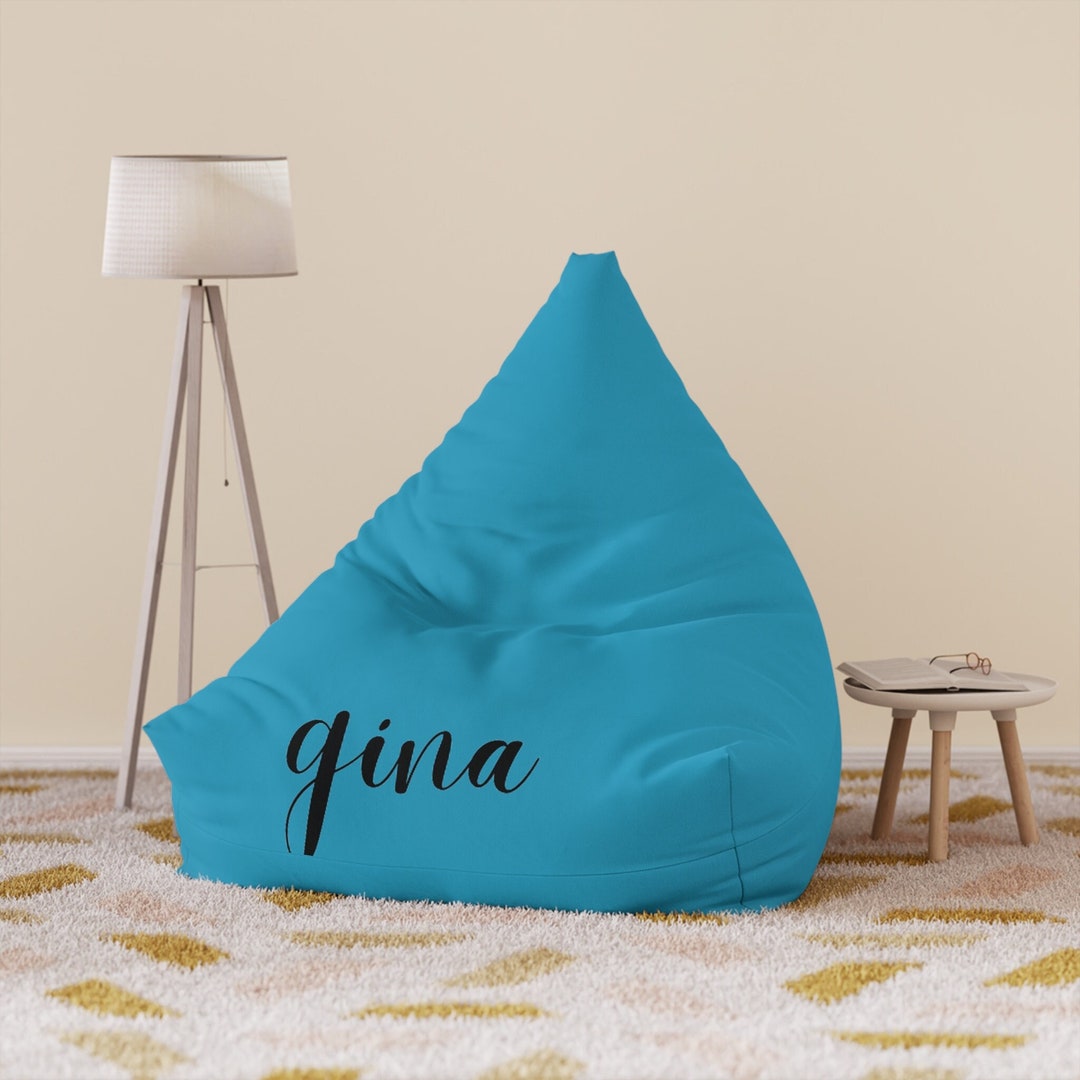 Personalized Bean Bag Chair Living Room Decor Boho Chair Cover Gift ...