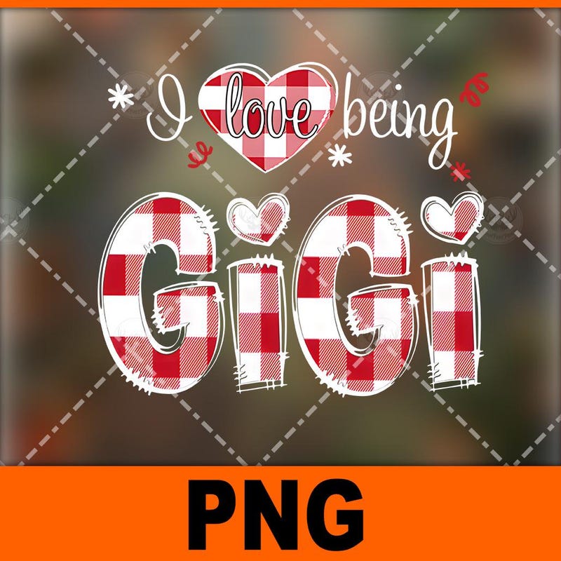 Buffalo Plaid Mimi Png - Etsy