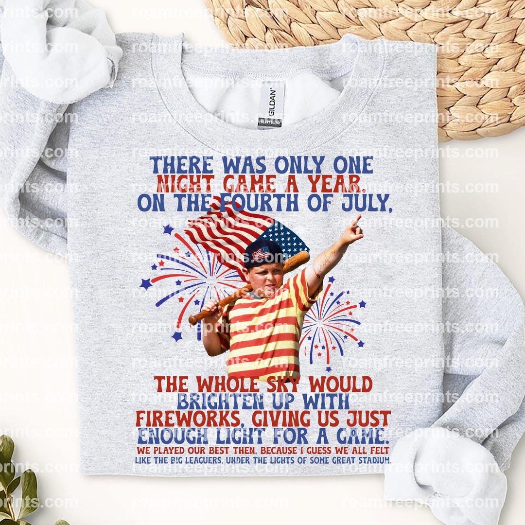 There Was Only One Night Game a Year on the Fourth of July-retro Movie ...