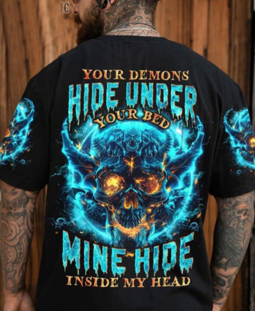 Your Demons Hide Under Your Bed Mine Hide Inside My Head-blue Fire ...
