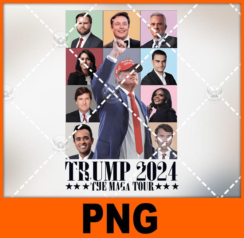 Trump 2024-2025-the Maga Tour -png File for Sublimation and More - Etsy