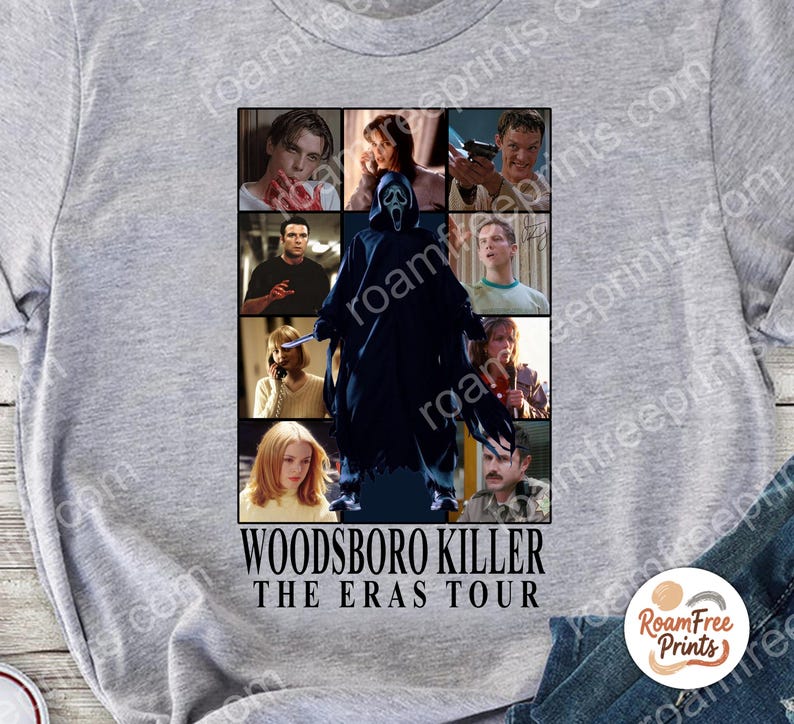 Woodsboro Killer Tour File PNG, Horror Movie Design T Shirt, Horror ...
