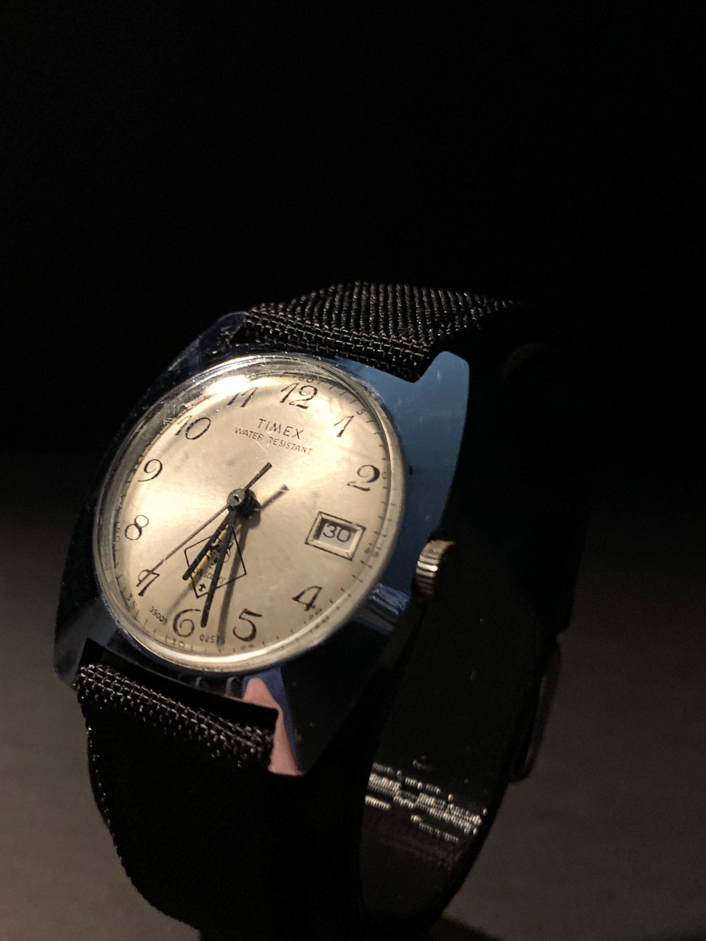 Timex 1975 Cub Scouts Mechanical Manual Wind Watch With Date Function ...