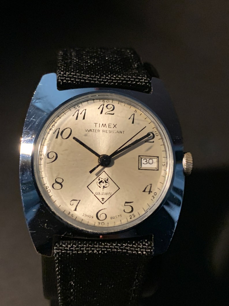 Timex 1975 Cub Scouts Mechanical Manual Wind Watch With Date Function, Serviced - Etsy